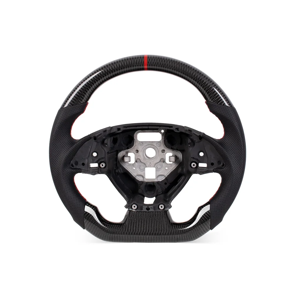 Flat Bottom Steering Wheel For Chevrolet Camaro 2016-now Carbon Fiber ...