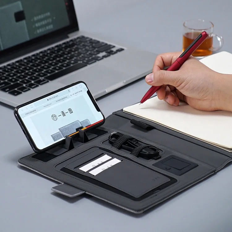 Multifunctional Notebook with Wireless Charging Powerbank - Smart ...