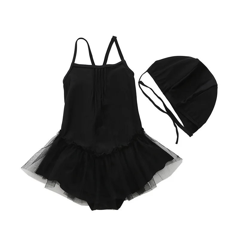 2020 New Girls Tutu Swimsuit Bikini Children Floral Ruffle Swimwear ...