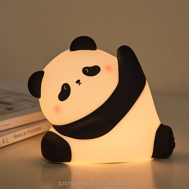 Creative Usb Rechargeable Led Night Light Mini Panda Table Lamp For ...