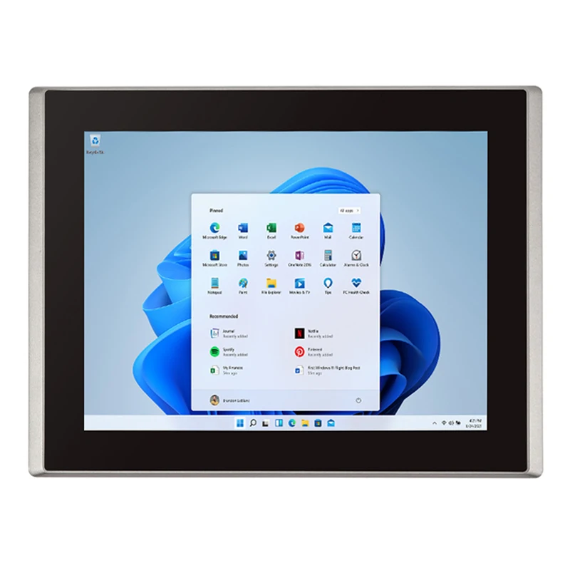 Windows 11 Waterproof Ip65 Front Wall Mounted Computer Fanless Embedded ...