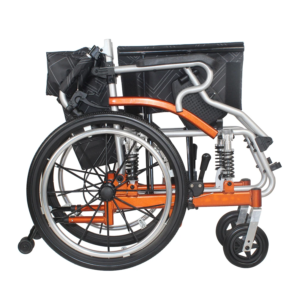 Foshan New Arrival Customized Aluminum Shock Absorber Wheelchair With ...