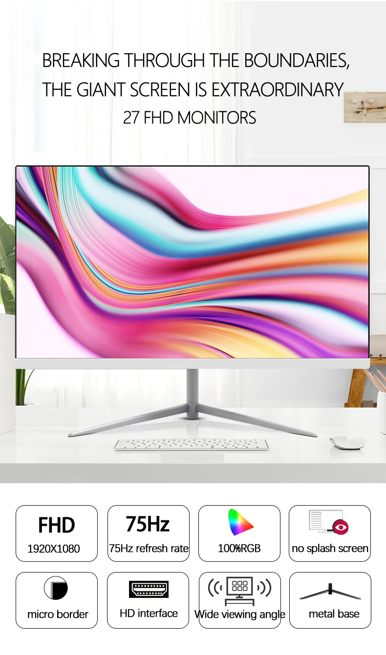 Wholesale 19 21 24 27 32 Inch Desktop Computer Screen Monitor 1080p Led ...