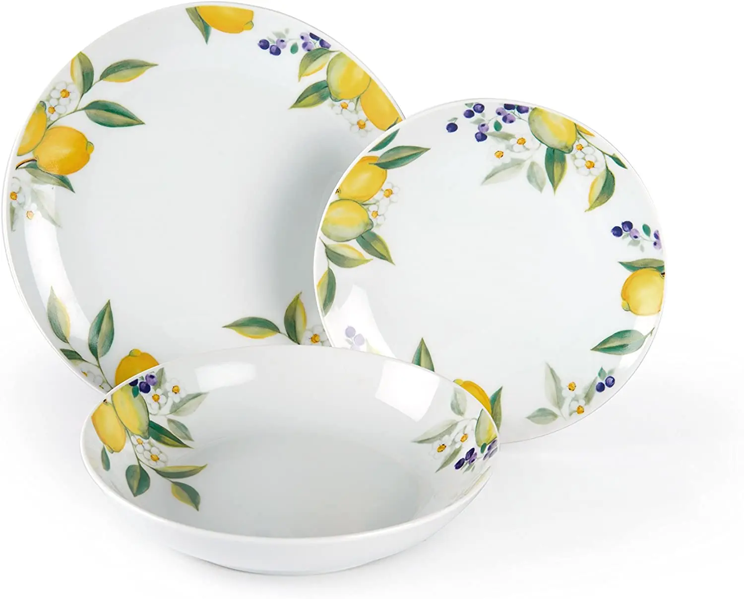 Lemon Theme Porcelain Dinnerware Sets Chinaware Decal Porcelain Plate ...