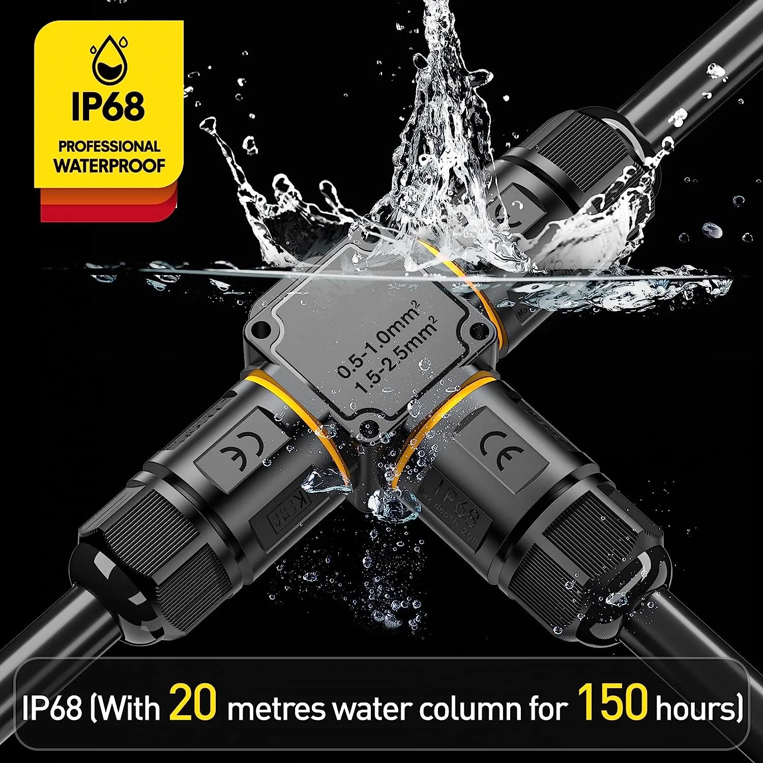 High-quality IP68 Wire to Wire Waterproof Electrical Connector Cable Joint
