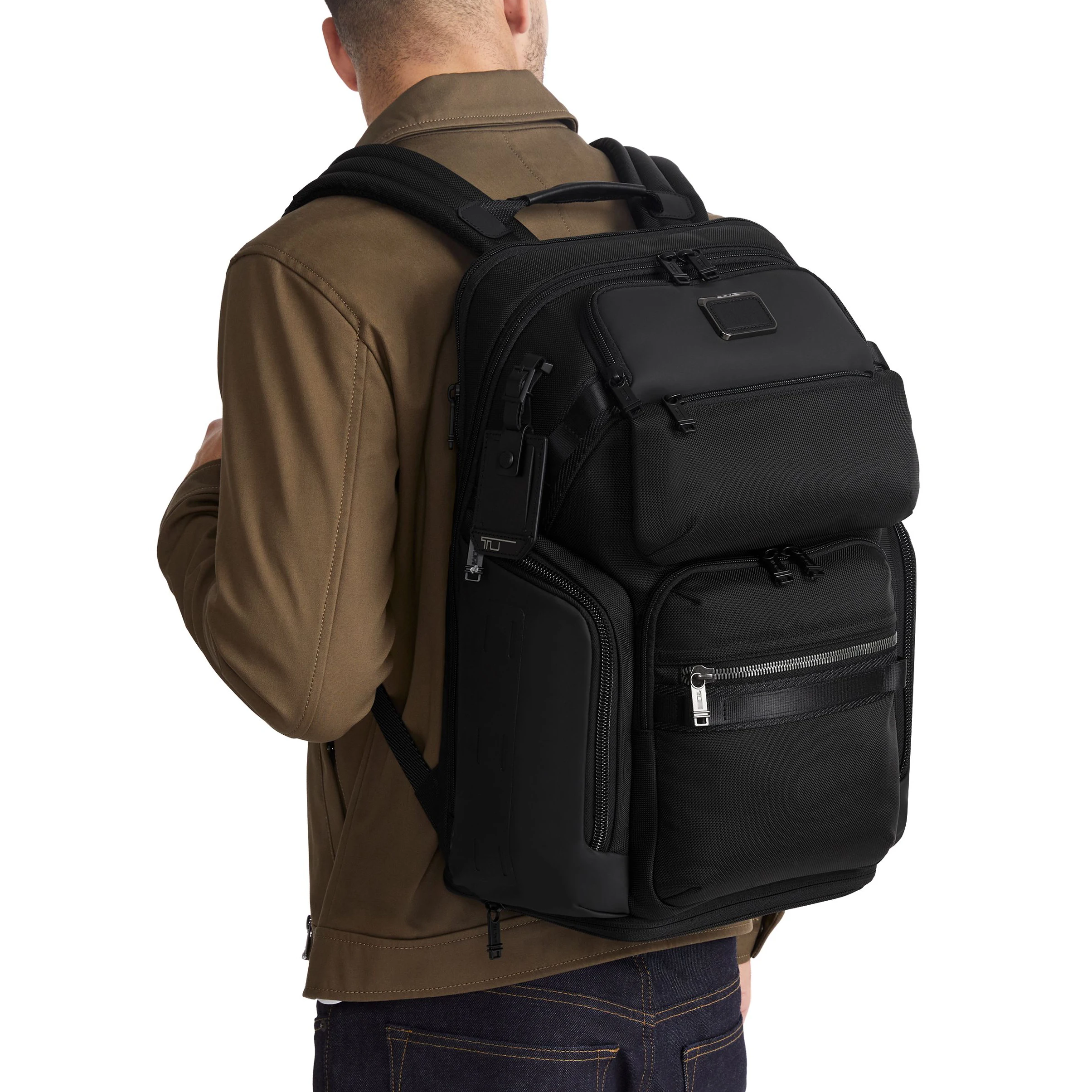 Custom Alpha Bravo Nomadic Backpack Midnight Navy/khaki Laptop Bag ...