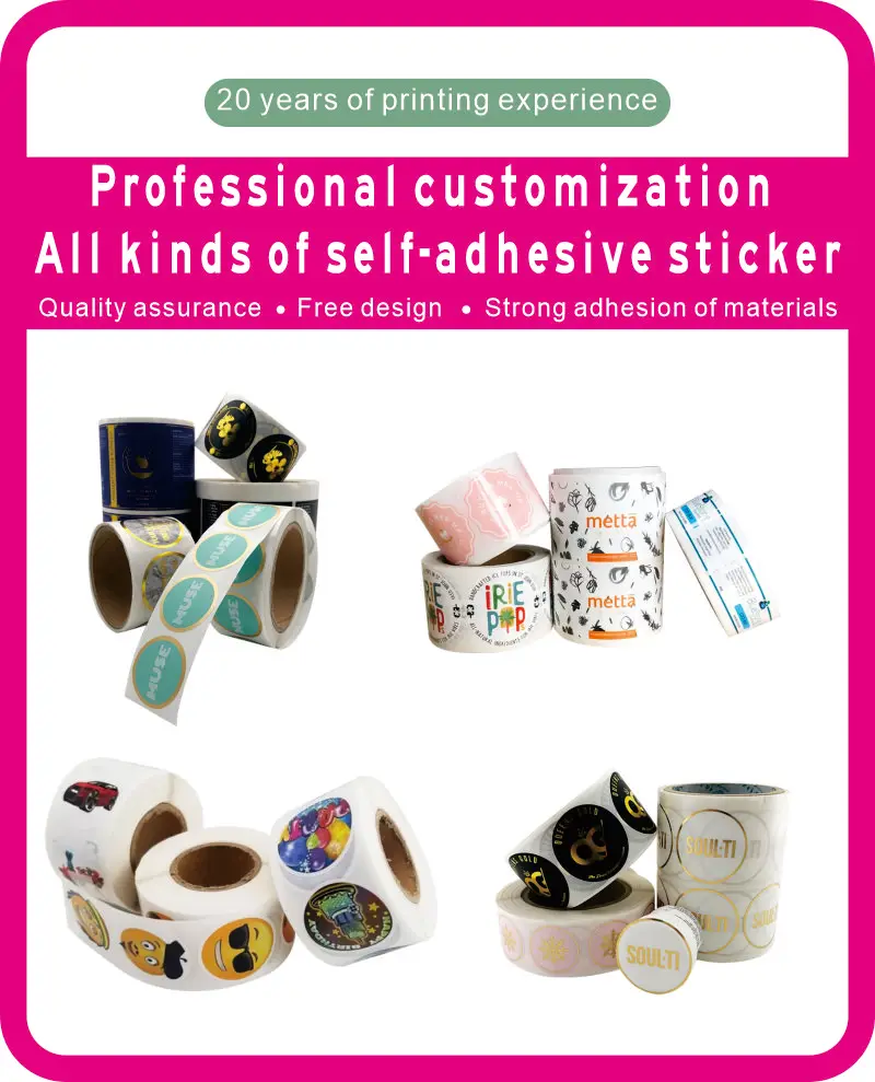 Custom Design Stickers For Brand Logo Company Name Hi-quality Printing ...