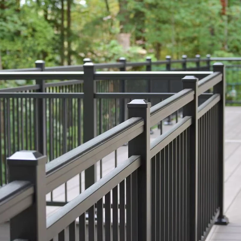 Terrace Deck Railing Outside Stair Railing Front Aluminum Railing ...
