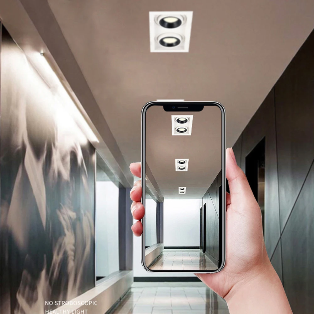 Embedded Retractable Grille Lights Led Anti-glare Lighting Single Head ...