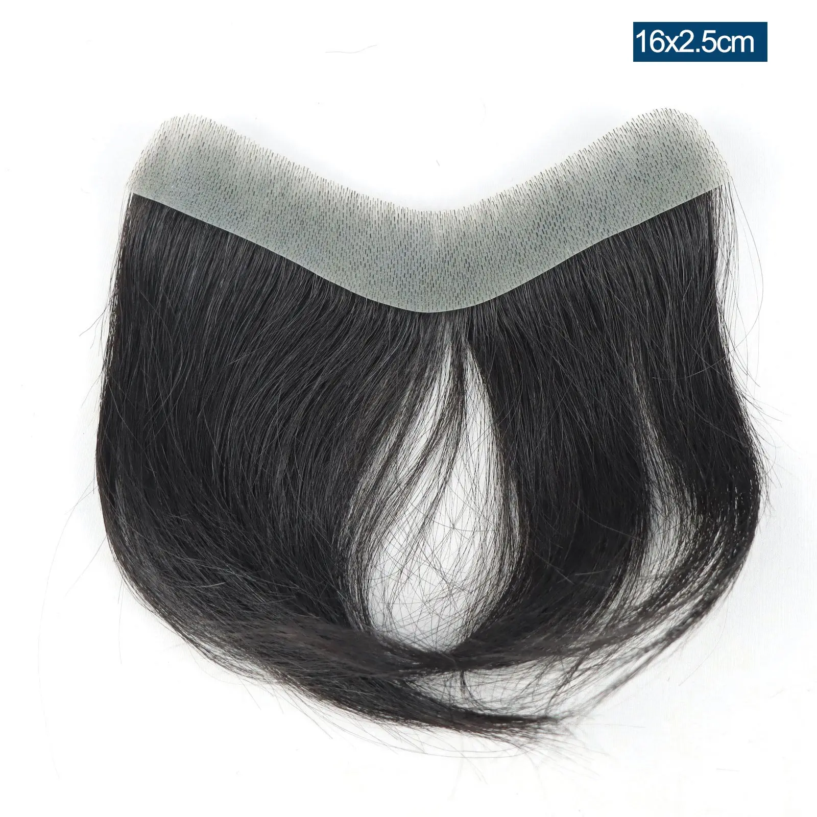 100% Human Hair Piece - V Loop Frontal Hairpieces for Men