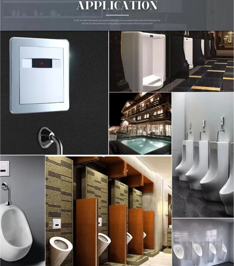 Touchless Urinal Sensor Flusher Valve - Save Water & Hygiene
