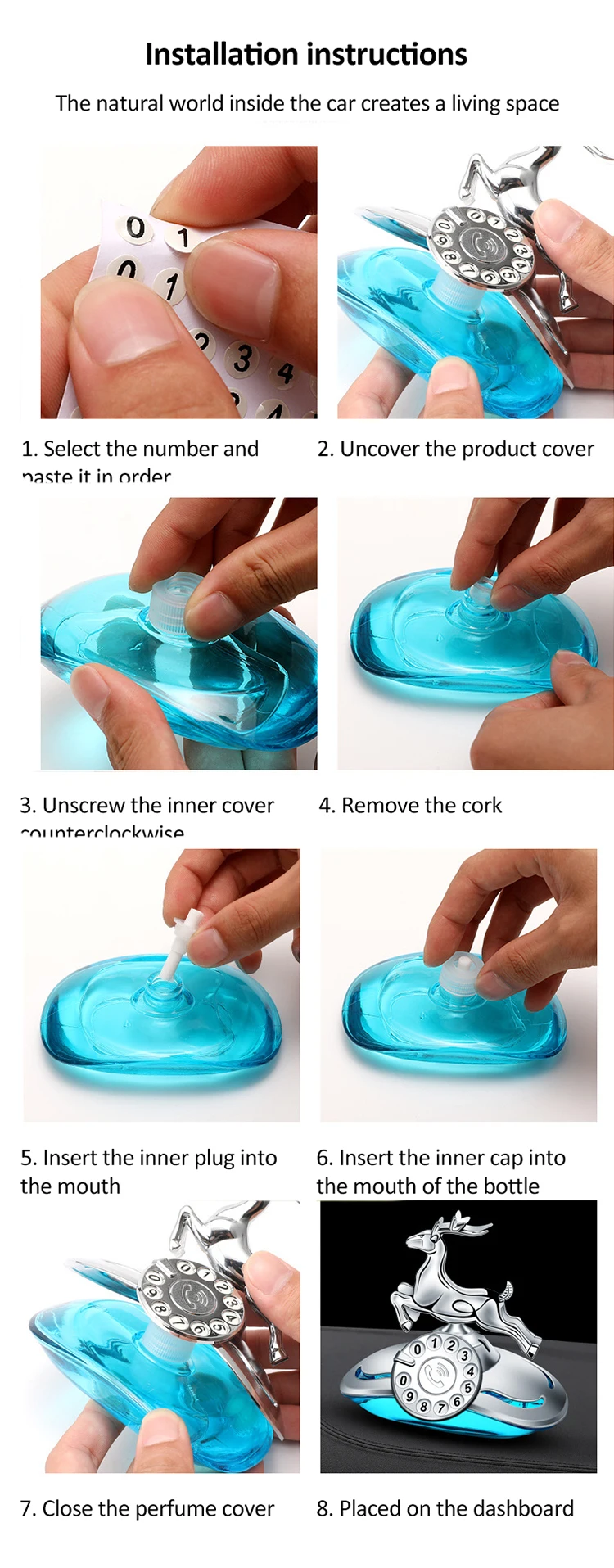 High Quality Leopard Number Design Luxury Air Freshener Aromatherapy ...