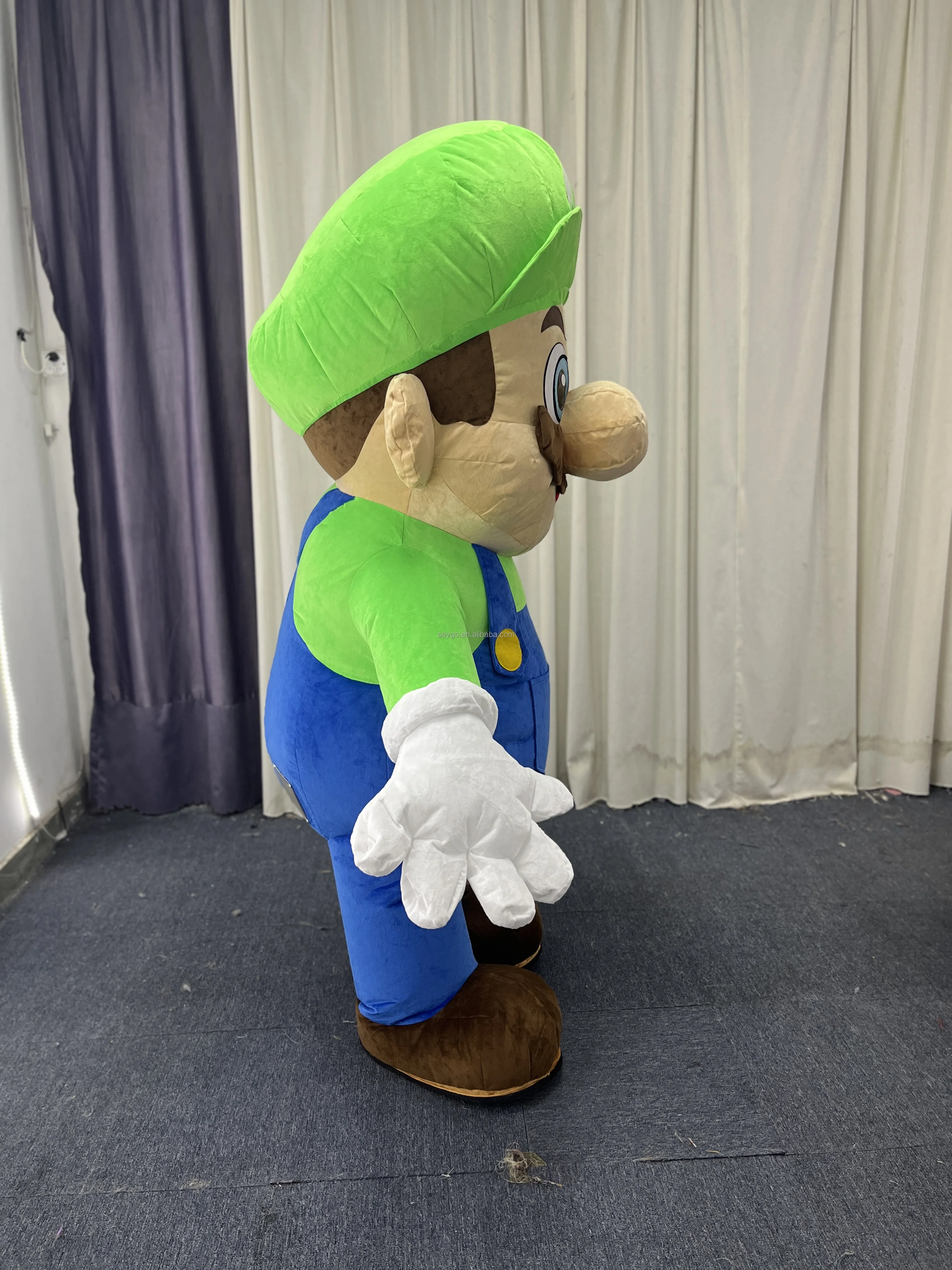 Adult Super Mario Brothers Costumes - Inflatable Mario & Luigi Mascots ...