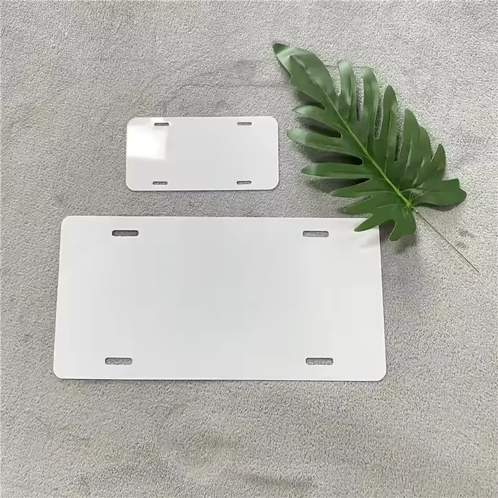 2025 New Gloss White Aluminum Sublimation License Plates Car Tags ...