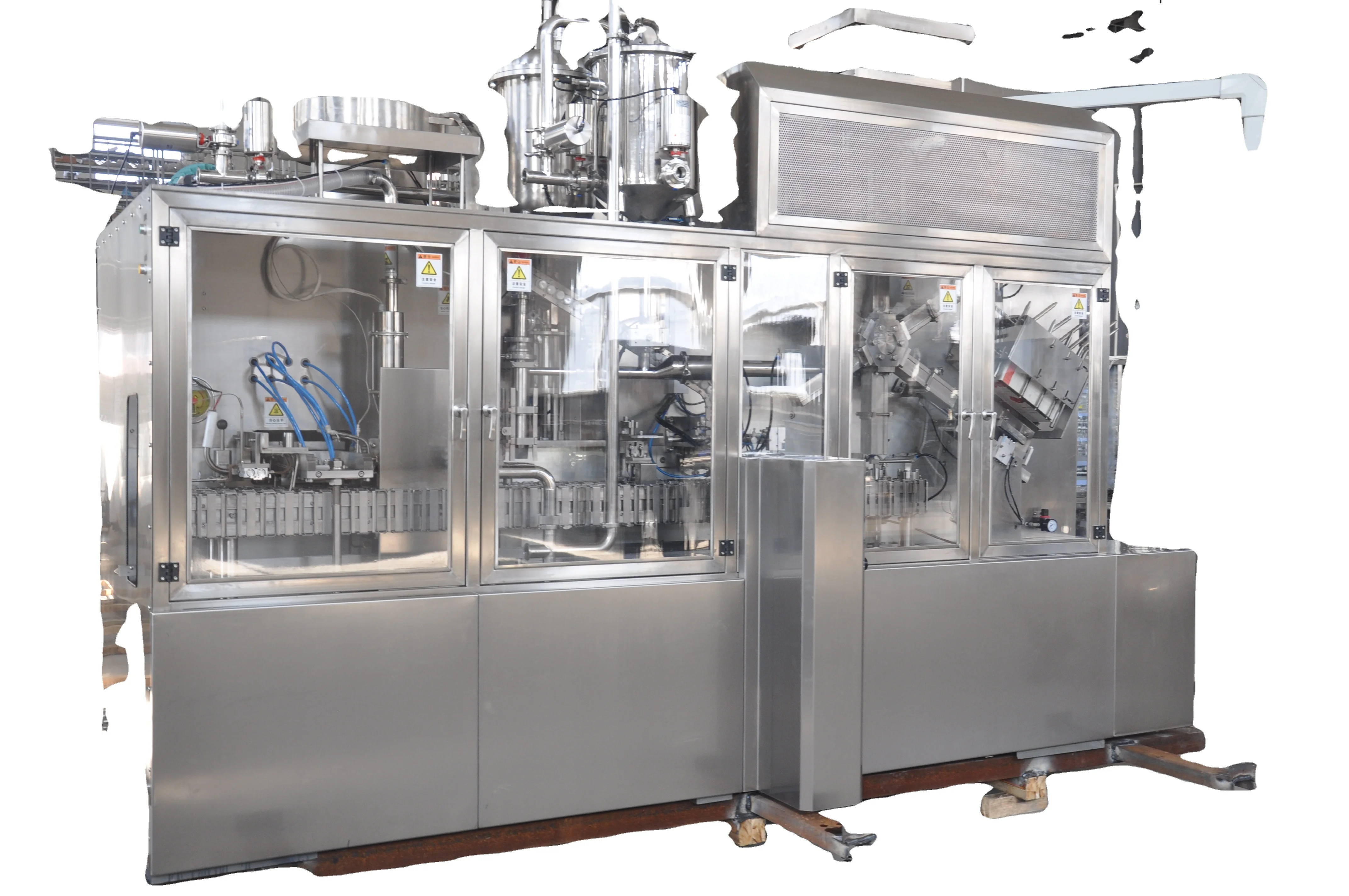 Fresh Milk/Flavoured UHT Milk Gable Top Carton Filling Machine,Fully ...