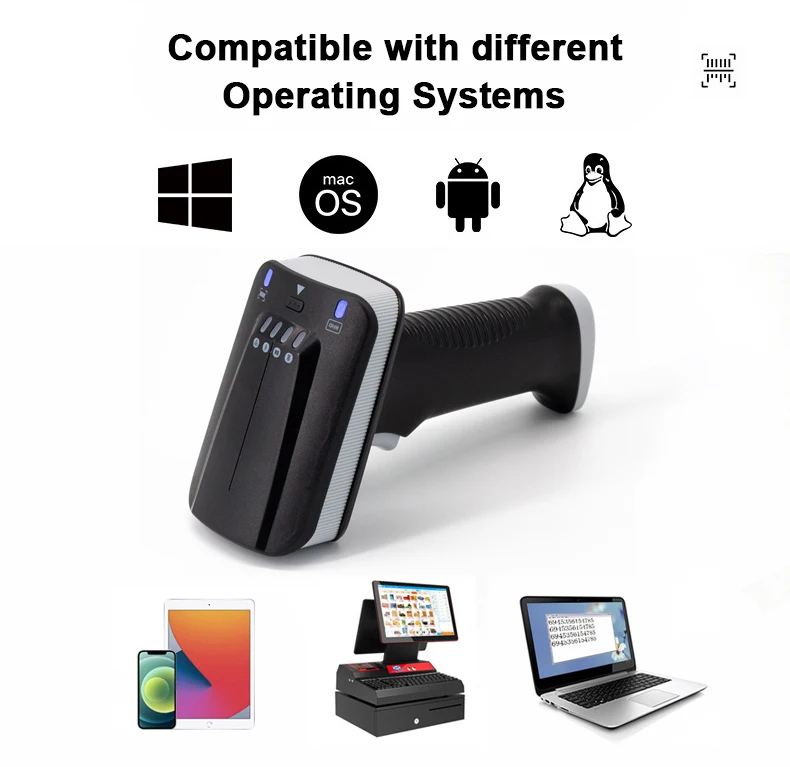 Rfid Warehouse Inventory Checking Handheld Qr Code Reader Bluetooth ...