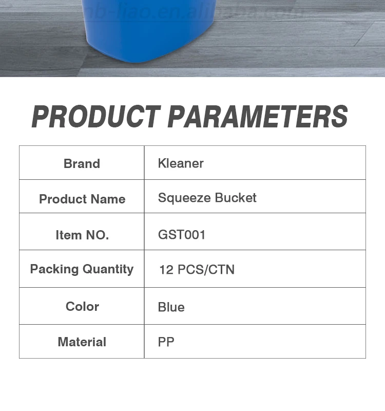 Kleaner Plastic Household Floor Cleaning Mop Squeeze Buckets With ...