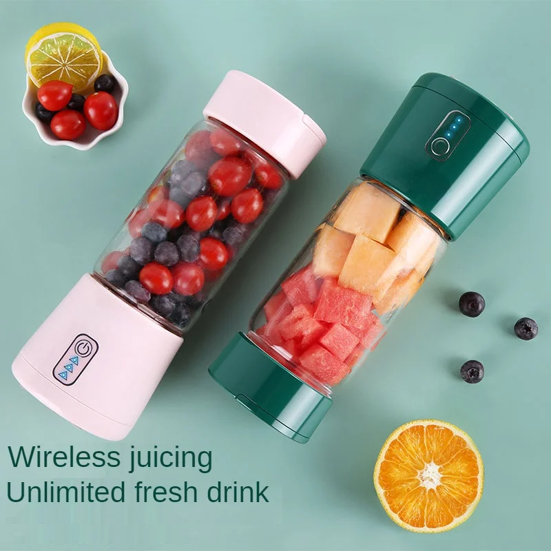 Usb Portable Rechargeable Personal Wireless Blender Electric Orange ...