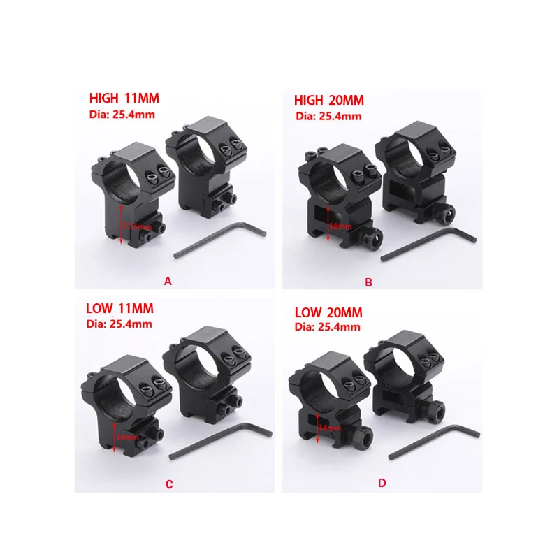 DISCOVERY Scope Ring Mounts - Shock-Proof & Water-proof