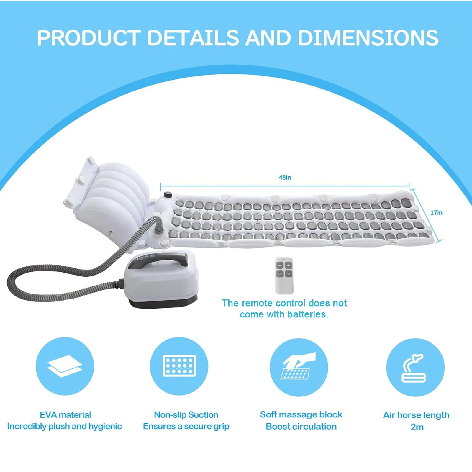 Balneotherapy Spa Bathtub Bubble Massage Mat - Upgrade Version