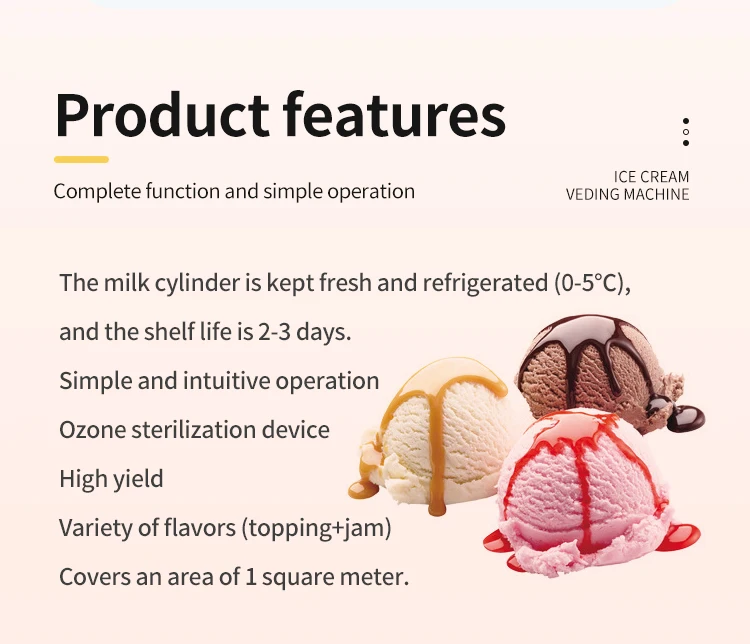 2024 New Ice Cream Vending Machines Commercial Automation Snow Ice ...