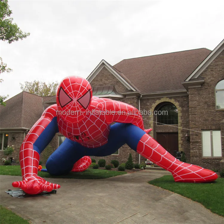Giant Inflatable Spiderman Model for Outdoors Advertising