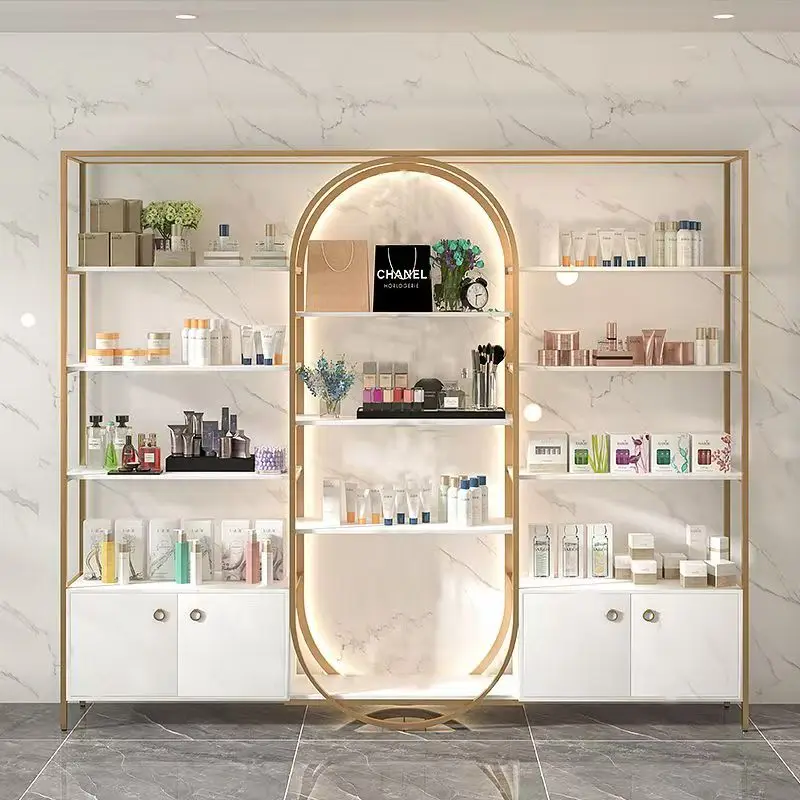 Cosmetics Display Cabinets Beauty Salon Shelves Nail Salon Display Cabinets Barber Shop Shelves ...