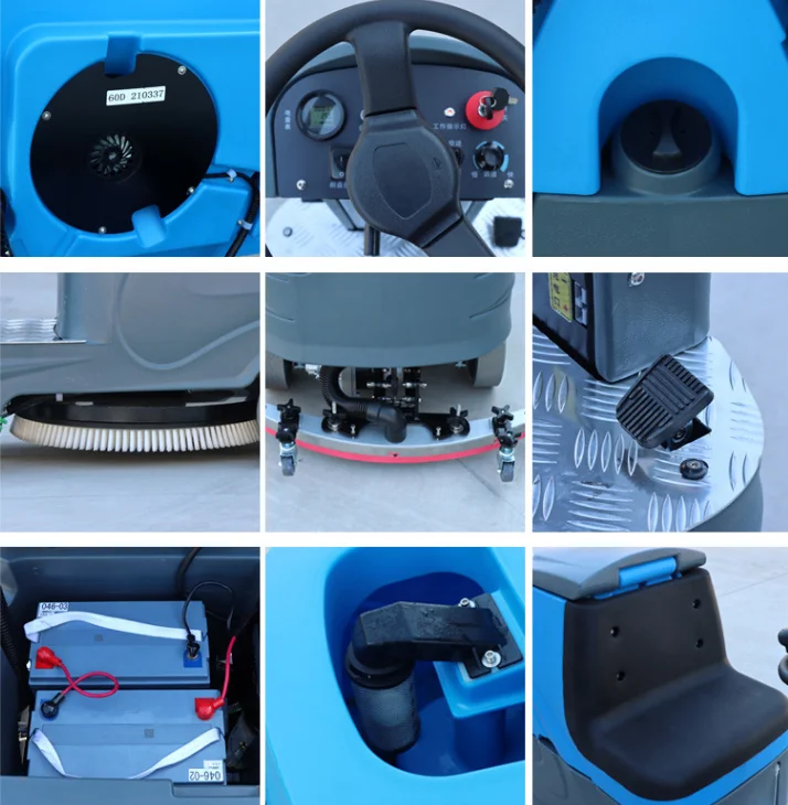 Washing,Scrubbing,And Suction Three In One Commercial Mop Machine ...