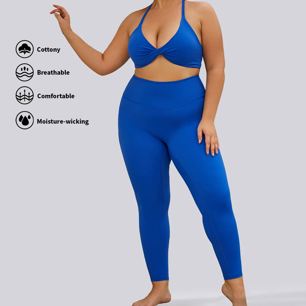Plus Size Women Yoga Apparel Xl Active Wear Workout Gym Fitness Sets Clothing Big Plus Size Yoga