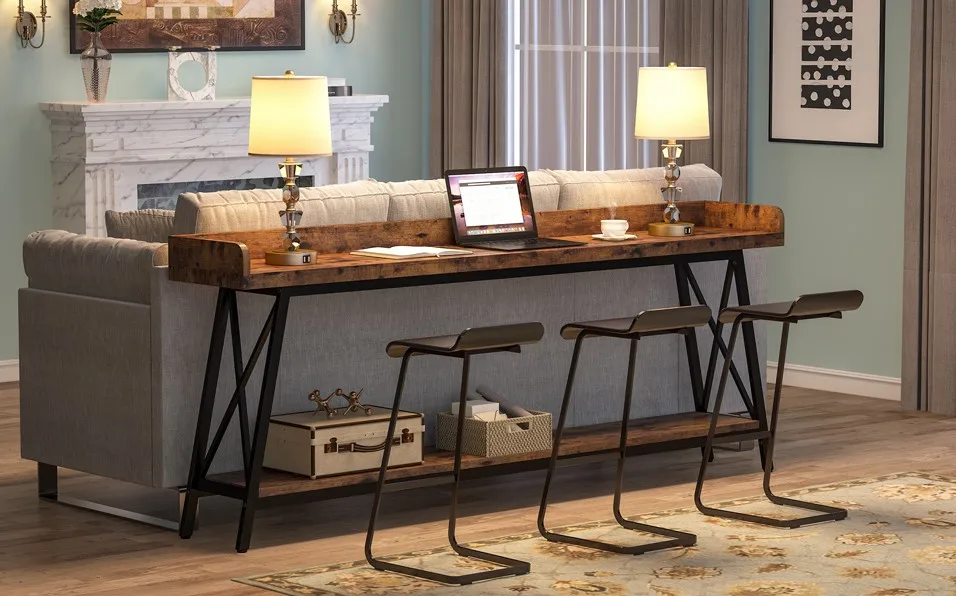 Tribesigns Modern Industrial Sofa Tables - Stylish & Durable