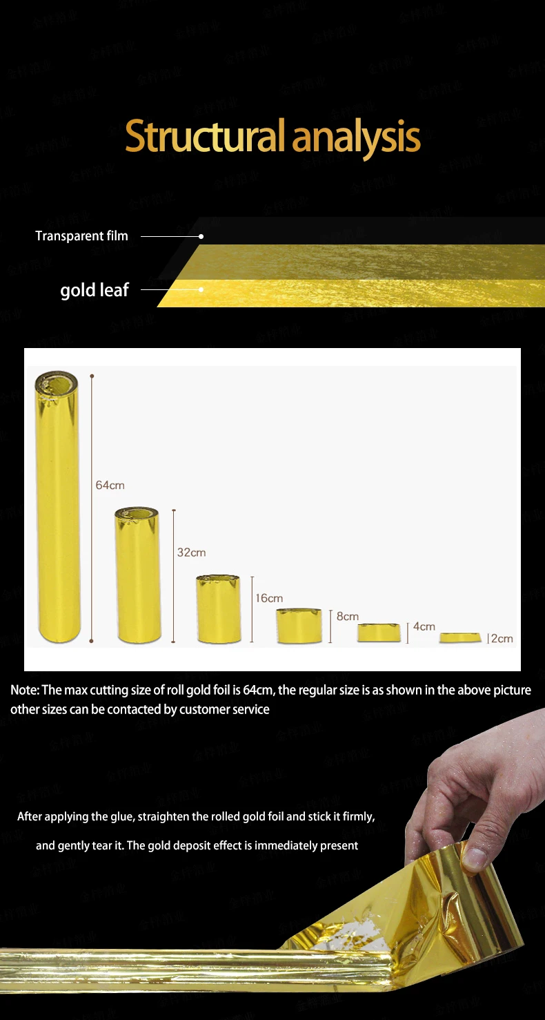 22k Gilding Gold Leaf Foil Roll Sheets for Crafts & Decoration