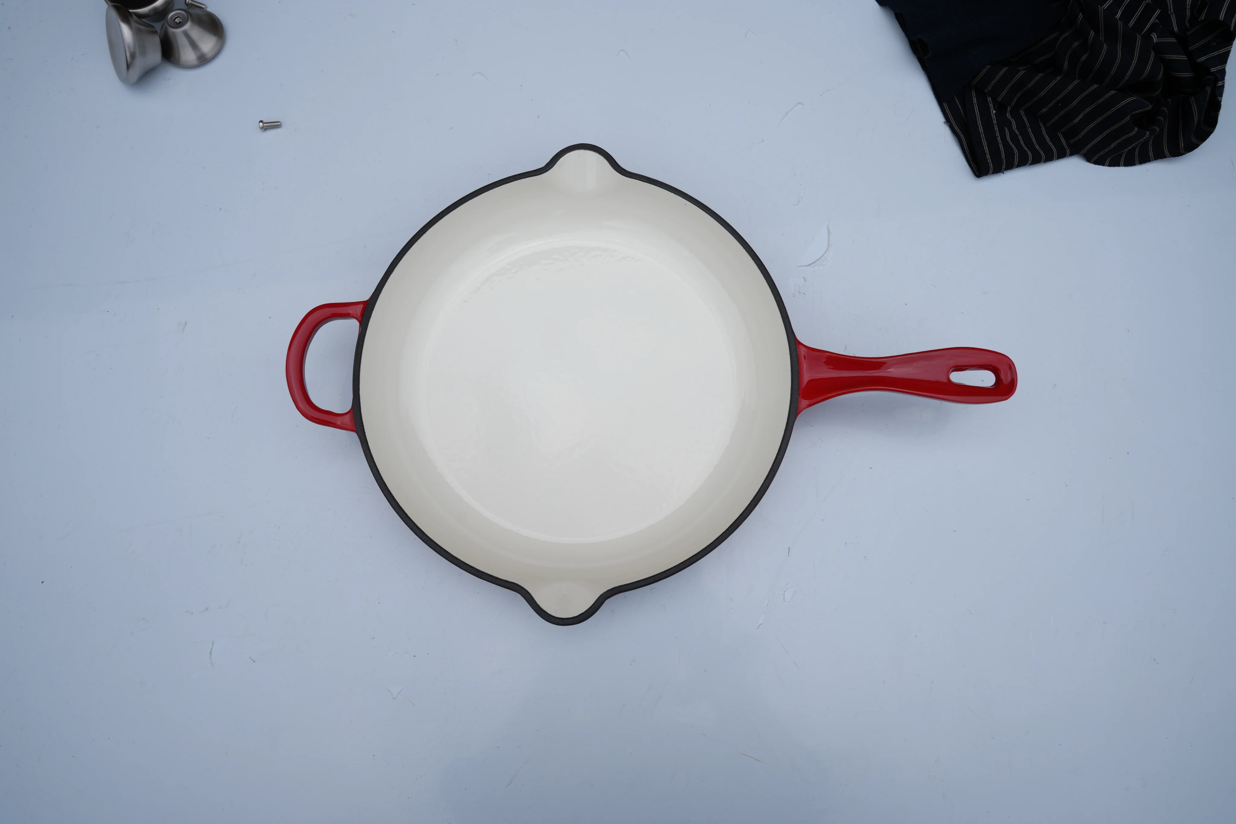7-Piece Classic Red Dutch Oven Cookware Set Enameled Cast Iron Oven ...