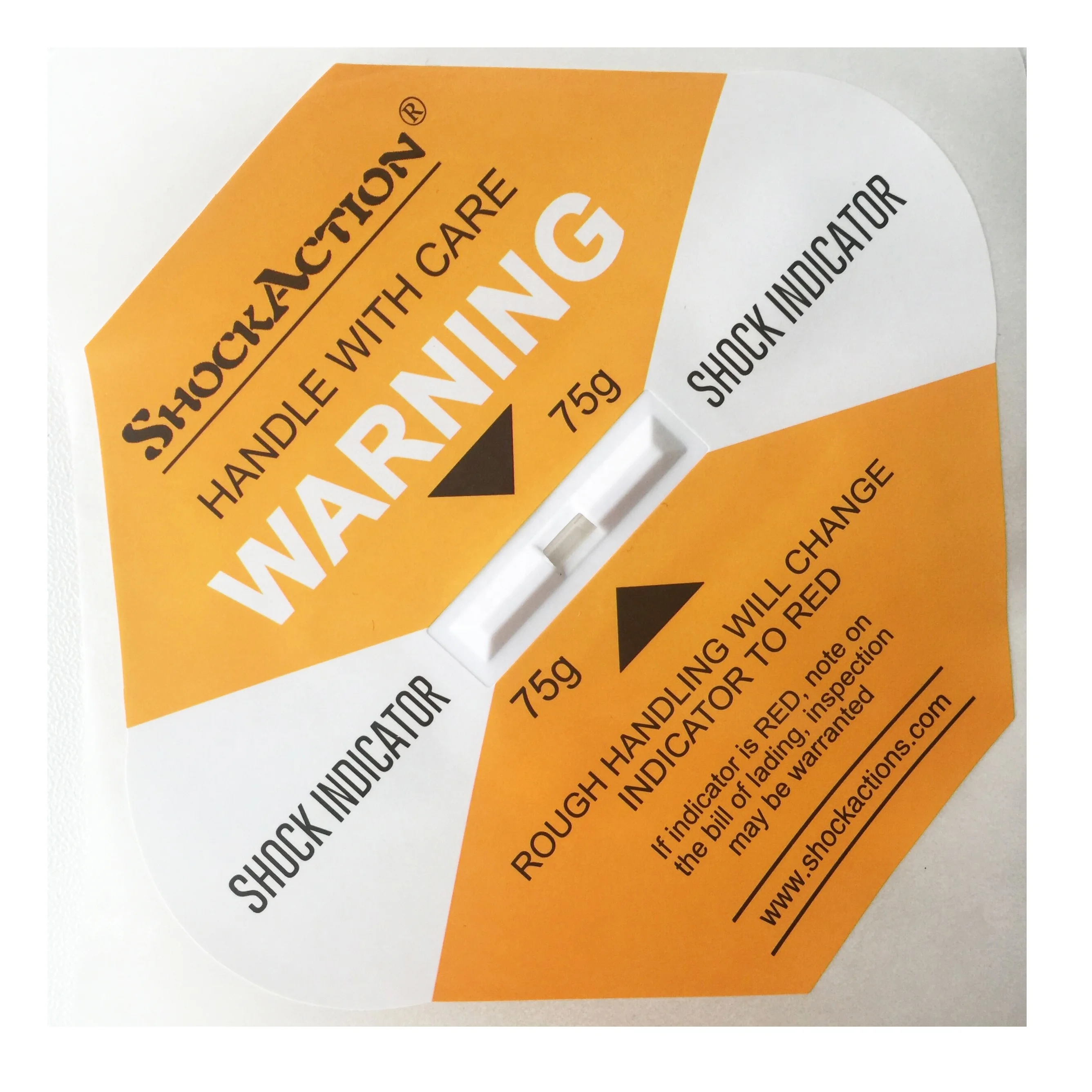 Shockaction Indicador De Impacto Etiqueta 25g Amarillo Shock Sensor ...