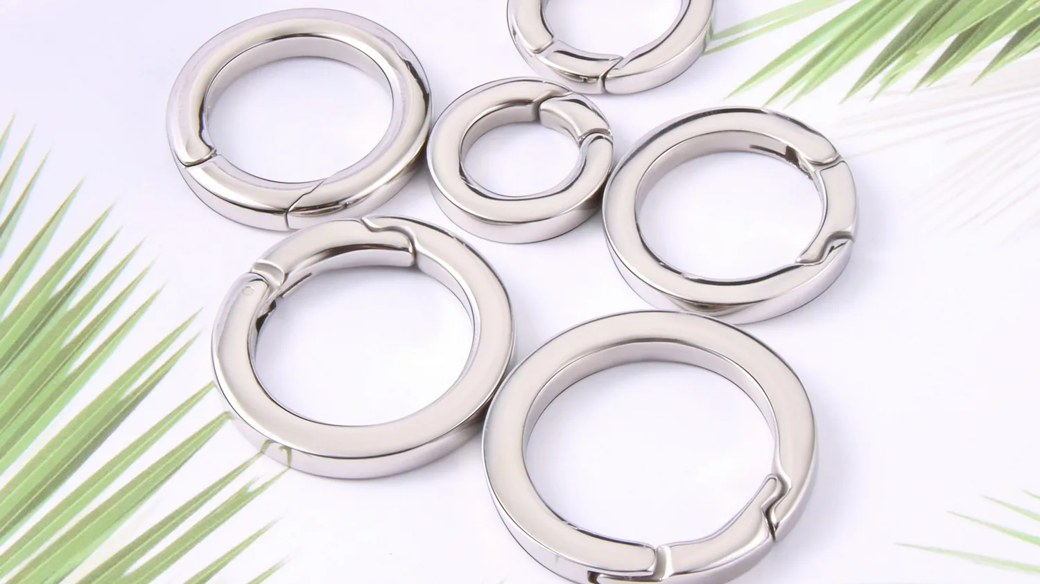 Type Clasps Bracelet Connection Spring Buckle Flat Round Circle Spring ...