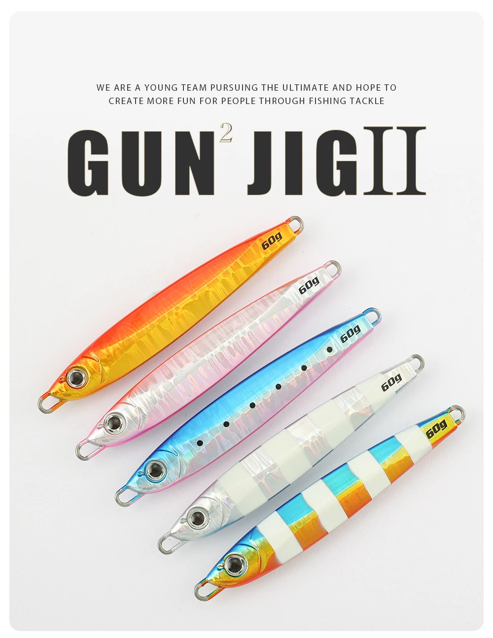 Jiggingduke Japan Hologram 20g 30g 40g 60g Boat Fishing Offshore Casting Metal Jigs Slow Pitch ...