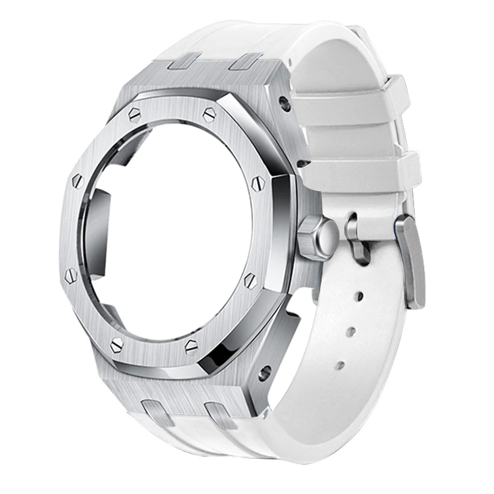 Gshock Ga2100 Watch Case 4rd Mod Kit Rubber Strap Watch Band Metal ...