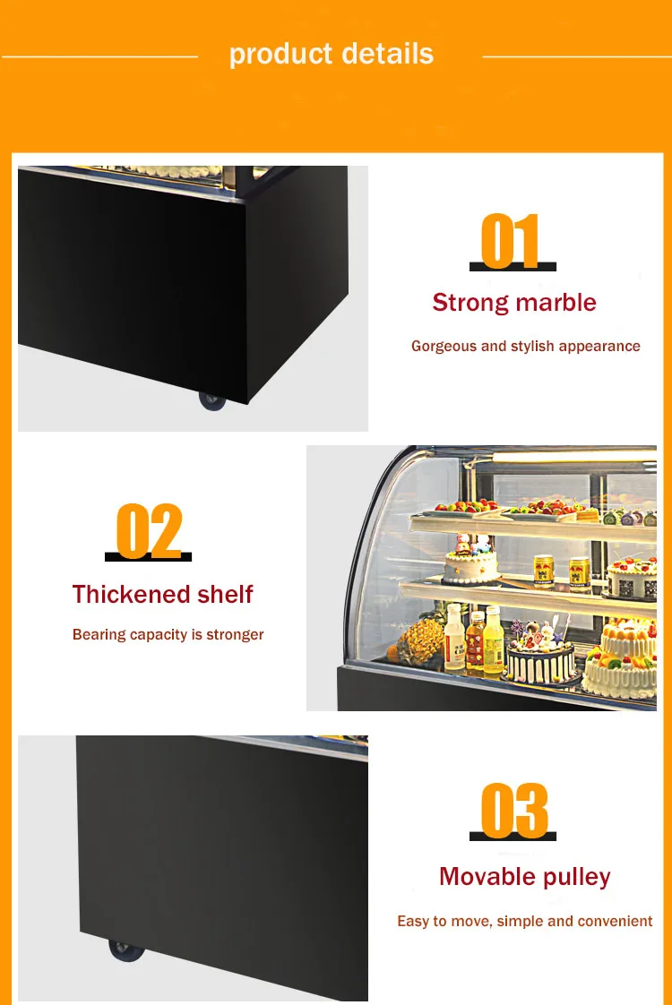 Cake Showcase Fridge - Elegant Display & Efficient Cooling