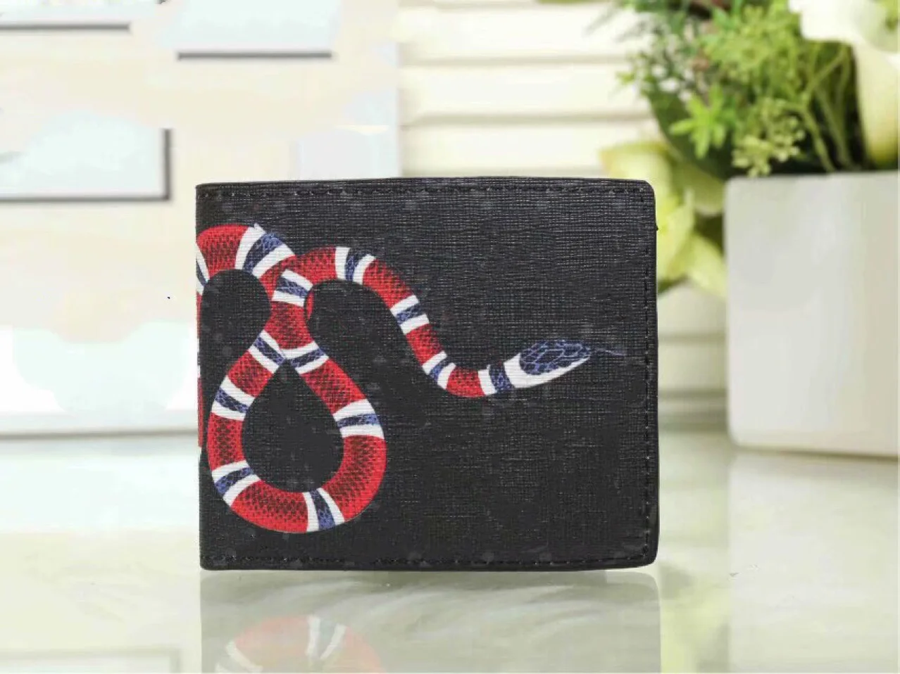 Cartoon Print Men's Wallet Cute Animal Color Print Wallet Multiple Card ...