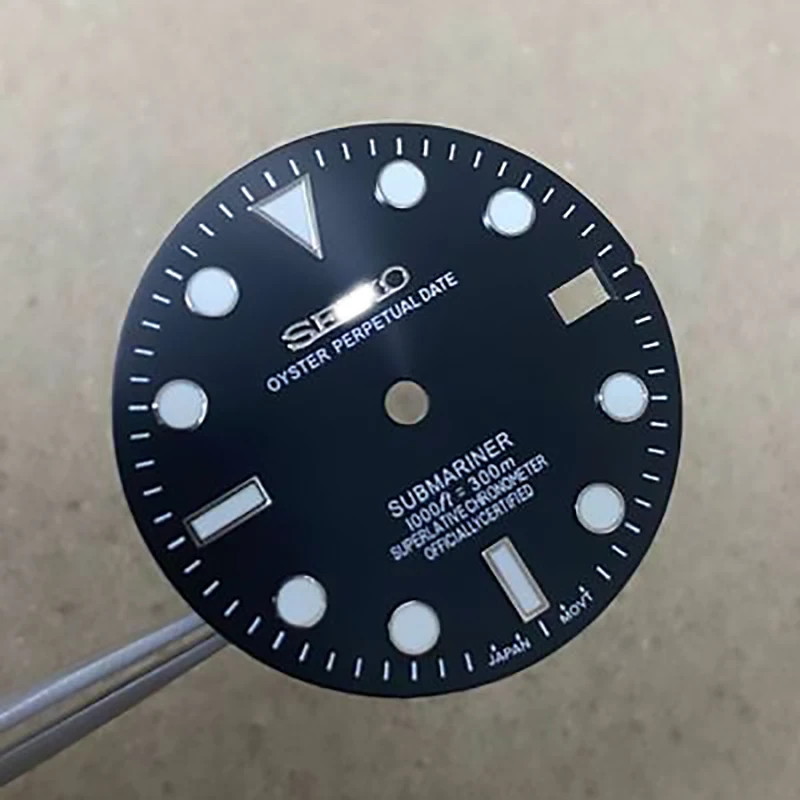 New Style 28.5mm Sub-mariner Watch Dial With Logo Watch Face For Nh35 ...