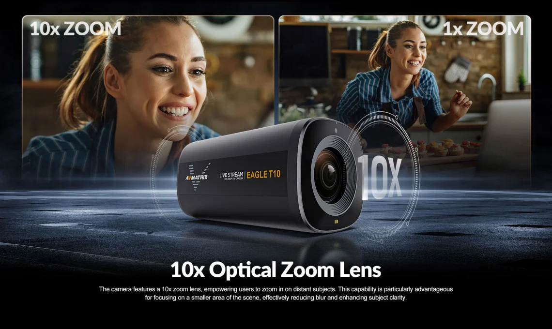 Avmatrix 10X Zoom TOF AutoFocus Live Stream Camera| Alibaba.com