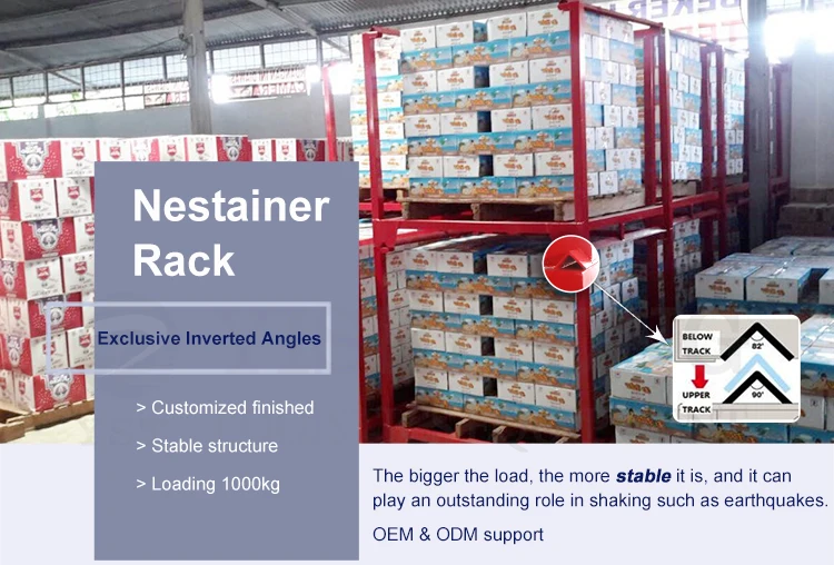 Powder Coated Steel Pallet Tainers - Durable & Space-saving