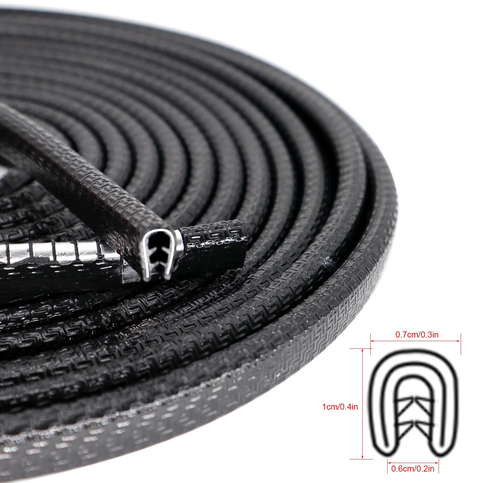 10 * 7mm Seal Strip Car Door Trim Pvc U Sealing Strip| Alibaba.com