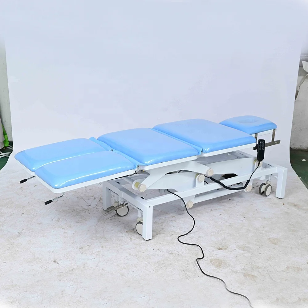 Electric Tilt Table for Rehabilitation Adjustable Treatment Bed Massage ...
