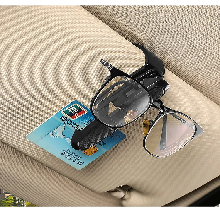 Vehicle-mounted Glasses Frame Sun Visor Sunglasses Ticket Holder Multi ...