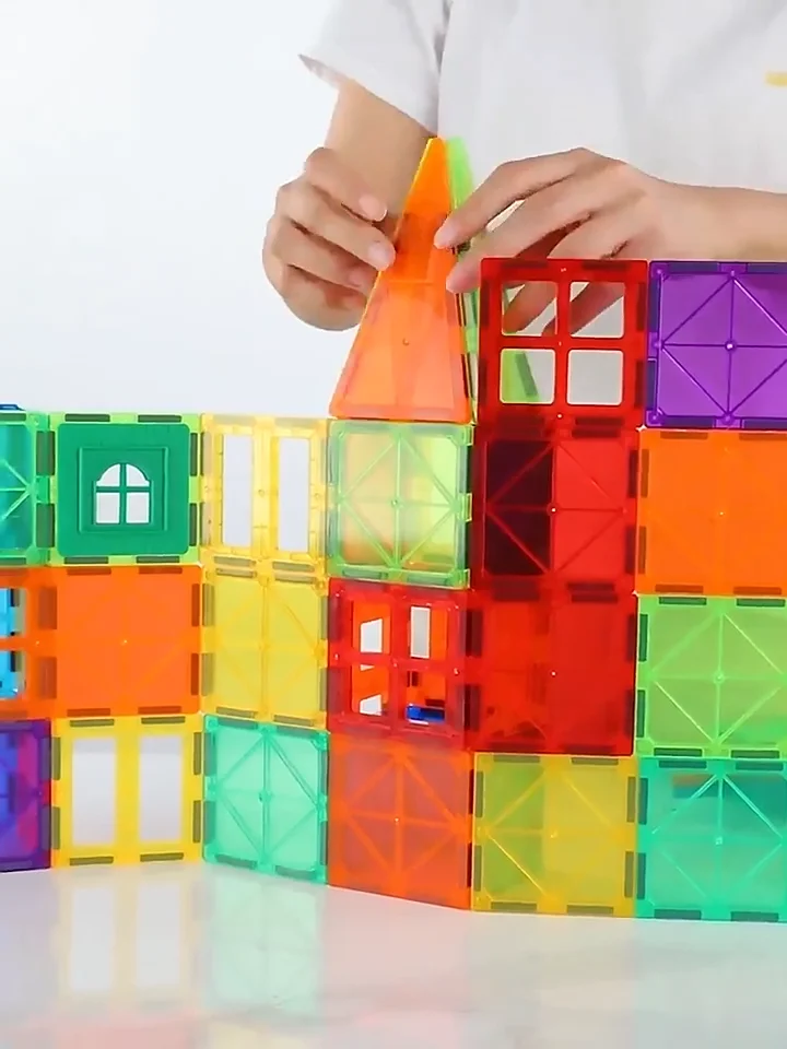 New Design Magnetic Tiles 3d Magical Magnet Building Blocks Toy For ...