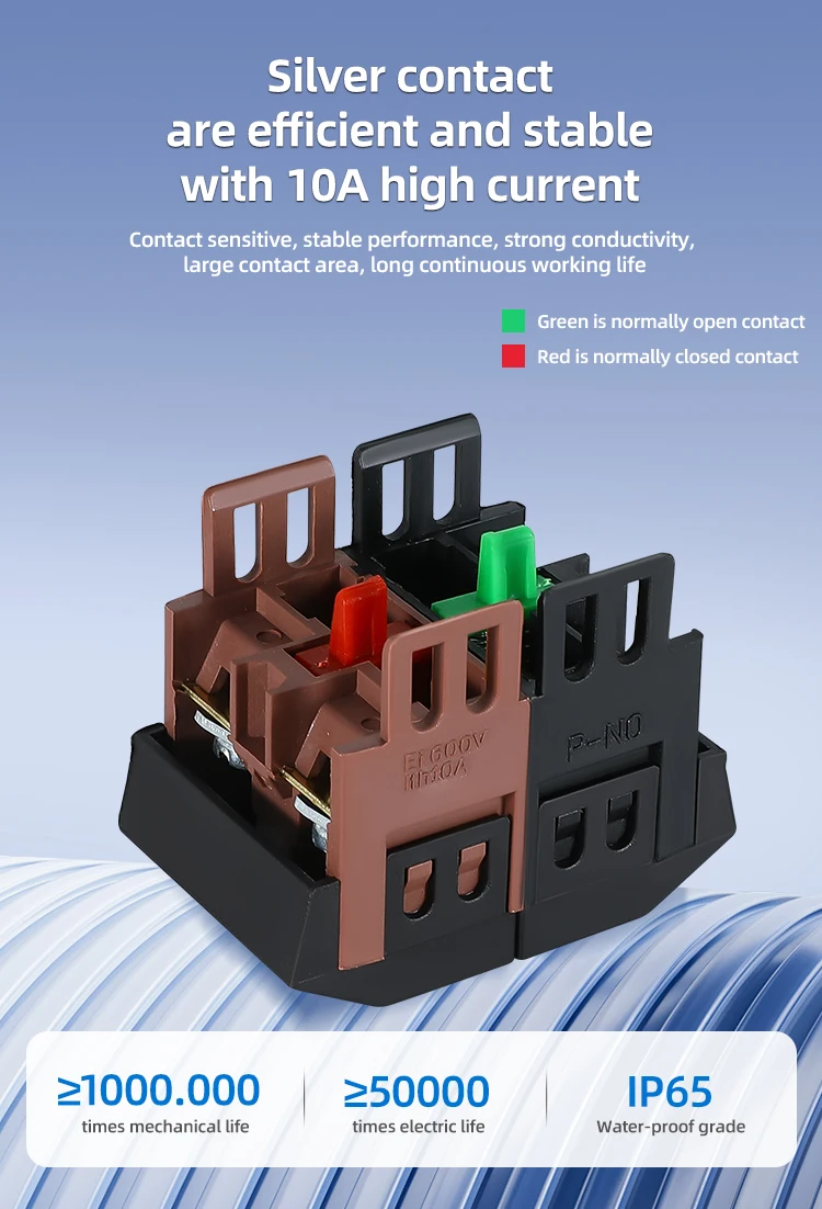 Xider 22mm APBB Series Button Switch ANC-22&25-2P Selector Switch with ...
