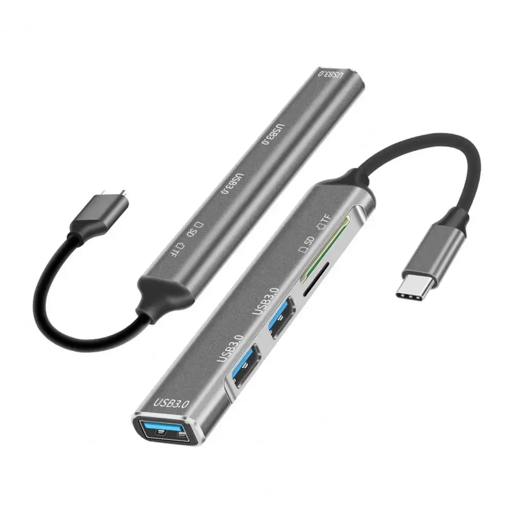 Type-c Cable Hub 5-in-1 With Sd/tf Slot Data Transmission Usb3.0 ...