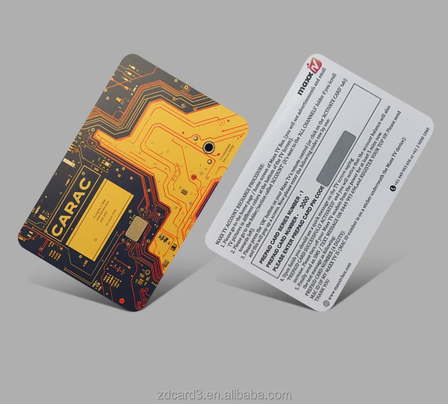 OEM Calling Scratch Card PVC Recharge Cards - Durable & Secure