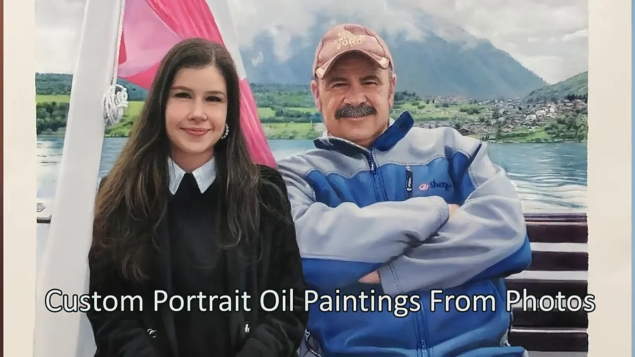 Professional Realistic Handpainted Portrait Oil Paintings From Photos ...