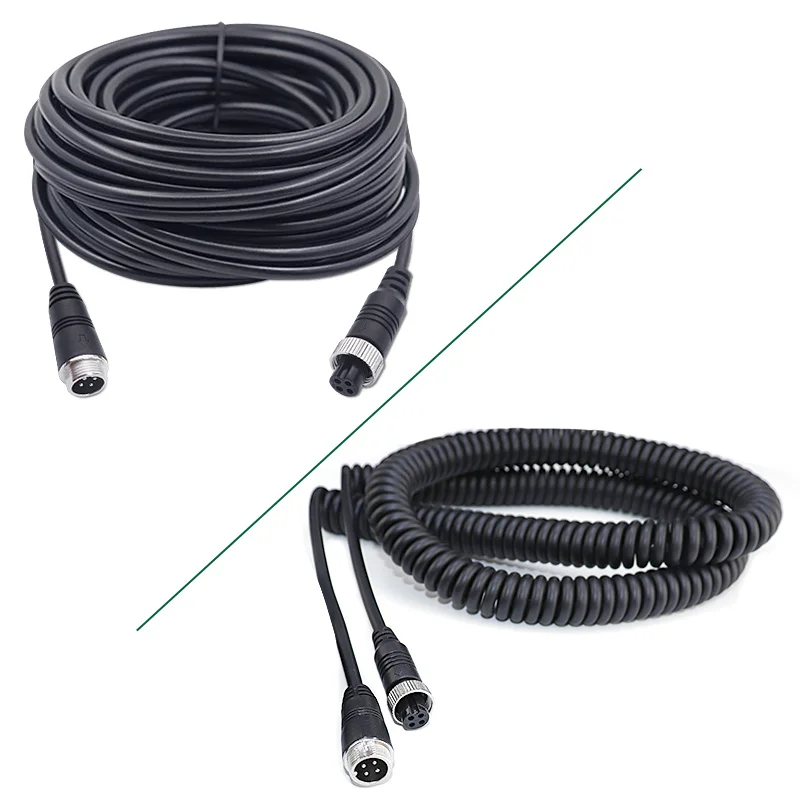 Waterproof Coiled 3pin Sensor Cable Spiral M12 Connector Male To Female ...